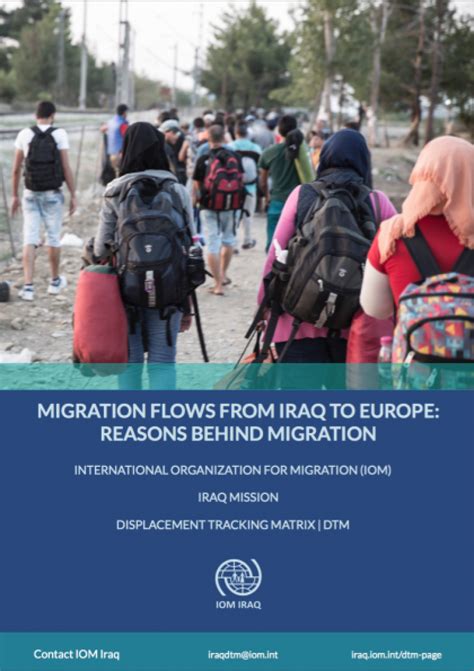 Iraqi Migration To Europe Iom Report Iom Iraq