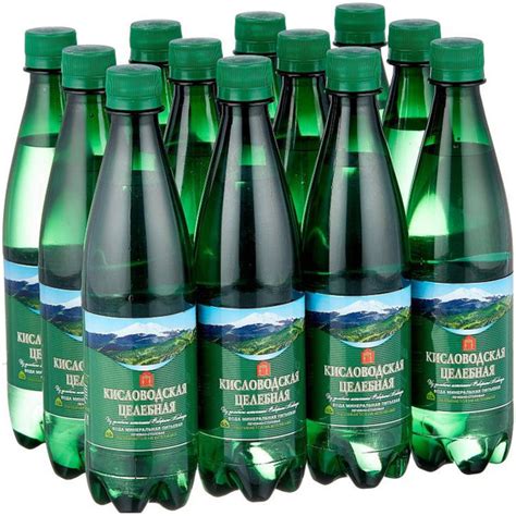 Вода минеральная Кисловодская Целебная газированная 0.5 л х 12 шт ...