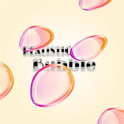 Realistic Bubbles Template Download On Pngtree