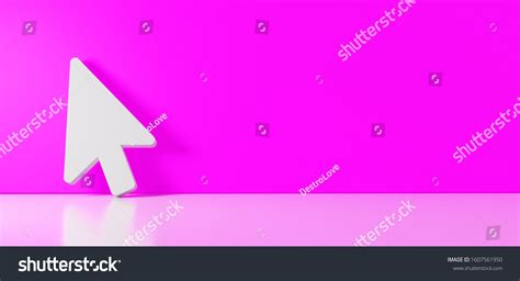 3d Rendering White Symbol Mouse Pointer Stock Illustration 1607561950 Shutterstock