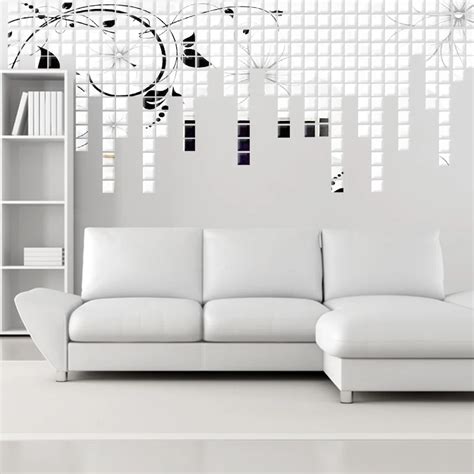 100 шт лот сделай сам 3d зеркало акриловые настенные наклейки мозаика зеркальный эффект