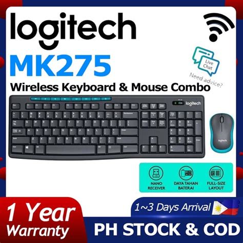 Keyboard Wireless Keyboard Wireless Keyboard And Mouse Keyboard And Mouse Set Logitech Mk275 Usb