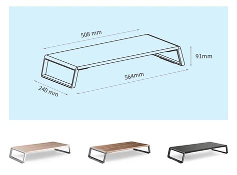 Buy Simplist Upergo Ergonomic Monitor Stand Riser With Aluminum Feet Simplist Desk