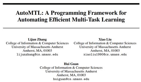 Neurips 2022 Automtl：第一个自动化多任务学习编程框架！ Csdn博客