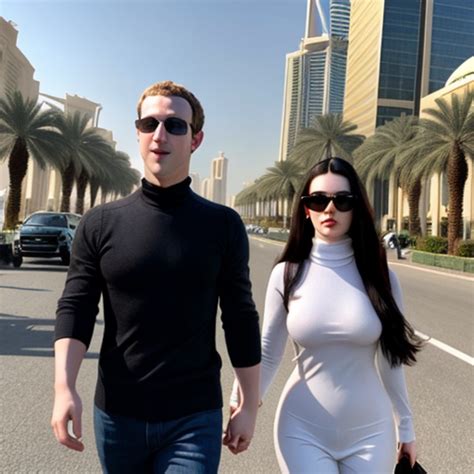 Mark Zuckerberg And Lana Rhoades In Abu Dhabi By Botancheplson On