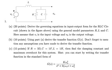 Solved (a) (20 points) Derive the governing equations in | Chegg.com