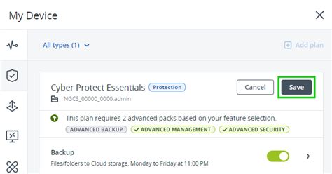 Modifying A Protection Plan Ionos Help