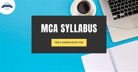 Mca Syllabus 2025 Free Download Pdf