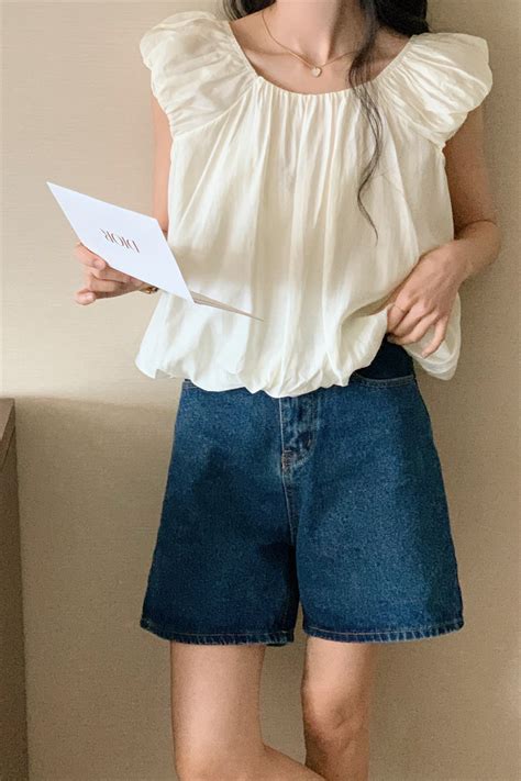 당일발송블랙 부유방커버겨드랑이커버 벌룬 셔링 나시 캡소매 크롭나시 밴딩 주름 나시블라우스 시원한 여름 크롭블라우스 데이트룩 러블리룩 3color