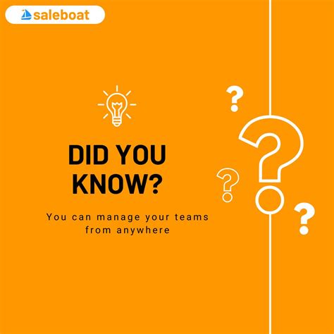 Did You Know You Can Manage Your Teams From Anywhere With Saleboat