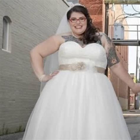 David Bridal Plus Size Wedding Dress Gem