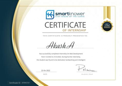 akash a on linkedin internshipjourney