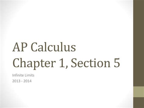 AP Calculus Chapter 1 Section 5 Ppt Download