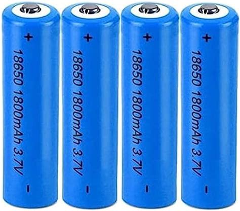 Amazon.com: Rechar Top Button 3.7 V Rechar 1800 mAh Batteries Rechar ...