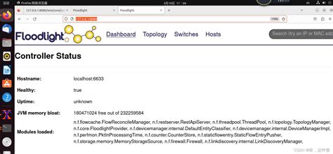 floodlight mininet ddos floodlight实现ddos入侵与检测功能 csdn博客