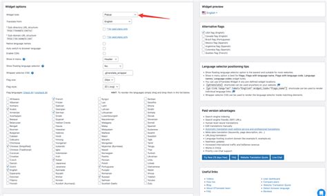 通过css代码美化gtranslate自动翻译popup的外观 【nutswp】