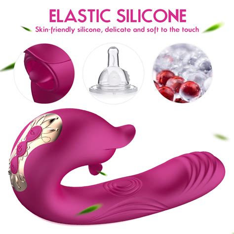 3 In 1 Flapping And Tongue Licking Vibrator With 7 Tempting Flickering