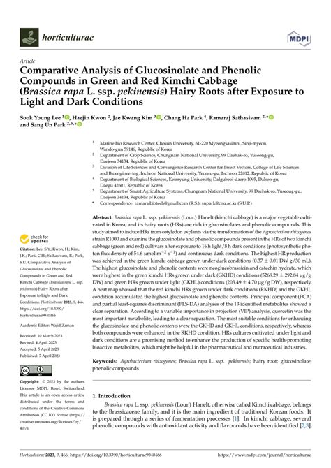 Pdf Comparative Analysis Of Glucosinolate And Phenolic Compounds In