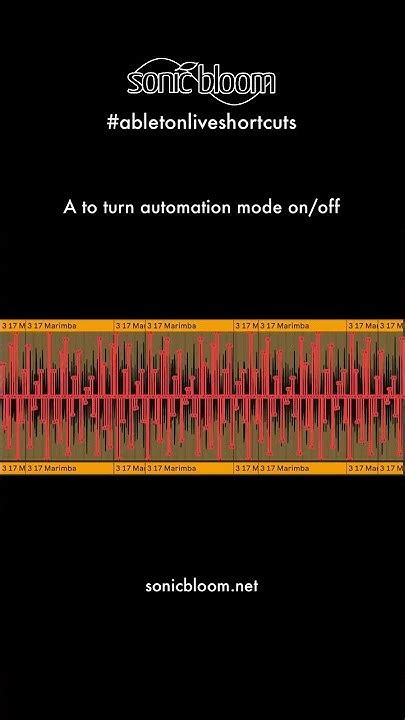 Turn Automation Mode On Off Ableton Live Shortcuts Shorts Youtube