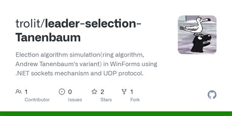 GitHub Trolit Leader Selection Tanenbaum Election Algorithm