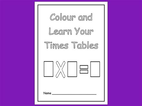 Colour And Learn Your Times Tables Teaching Resources