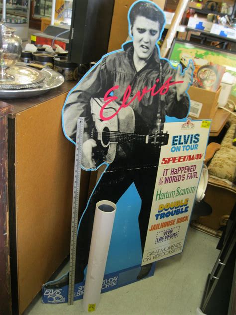 Elvis Cardboard Cutout And Elvis Poster
