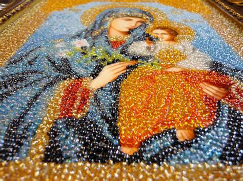 ІКОНИ З БІСЕРУ Ікона Божої Матері Неопалима Купина