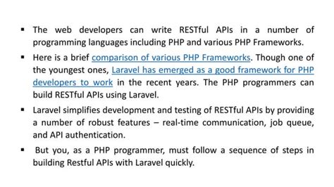 Building Restful Apis With Laravel Ppt
