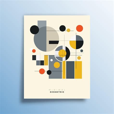 전단지 포스터 책자에 대한 기하학적 최소 디자인은 배경 벽지 타이포그래피 또는 기타 인쇄 제품 벡터 일러스트 레이 션을 다룹니다 프리미엄 벡터