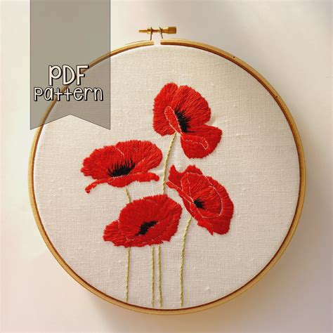 Flowers Embroidery Pattern Sofia Pdf Pattern Guide Botanical Design