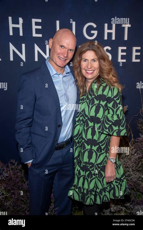 New York United States 30th Oct 2023 Anthony Doerr And Shauna Doerr Attend Netflixs All