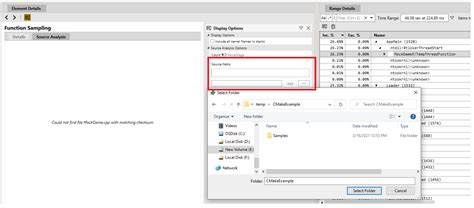 new cpu sampling profiler c source code view pix on windows