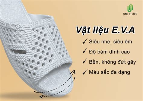Dép Tổ Ong Eva Siêu Nhẹ Màu Đỏ Unistore Giày Dép Thời Trang Phụ