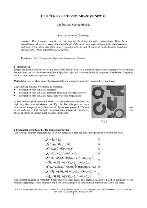 pdf object recognition by means of new algorithms
