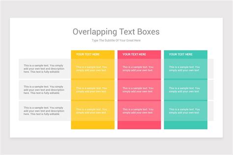 overlapping text boxes keynote template nulivo market