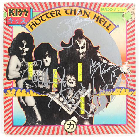 Kiss Signed Hotter Than Hell Album 2051375475