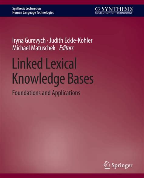 Synthesis Lectures On Human Language Technologies Linked Lexical
