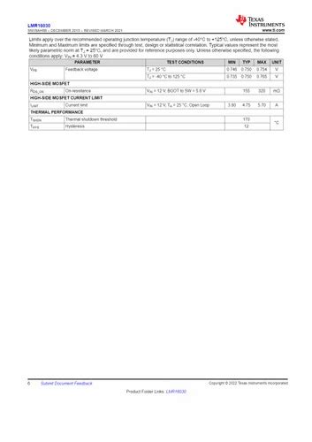 LMR16030SDDAR Switching Voltage Regulators SIMPLE SWITCHER 60V 3A Step Down Converter At Rs 140