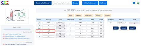 Guide For Using The Optical Calculation Tool Enabling Simulation In Photonics
