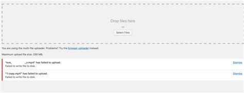 5 quick fixes for failed to write file to disk wordpress error