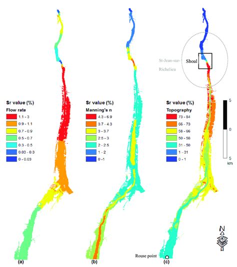 Sensitivity Of The Simulated Flow Depths To Each Of The Three Input