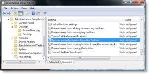 How To Remove Pinned Taskbar Programs In Windows