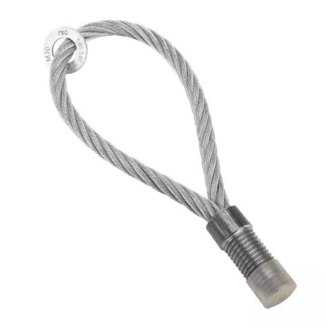 Steel Wire Rope Loops For Construction Lifting Buy Threaded Combination Swivel Loops Steel