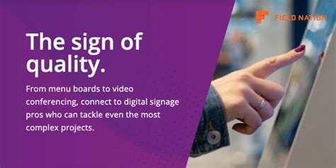 Field Nation On Linkedin Digital Signage Technicians Field Nation