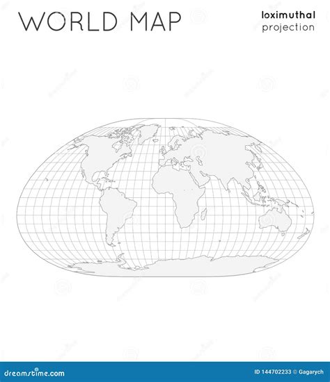 World Map Stock Vector Illustration Of Isolated Gray 144702233