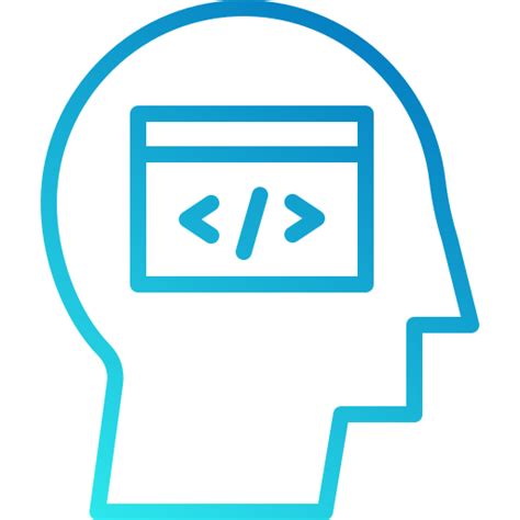 Coding Generic Gradient Outline Icon