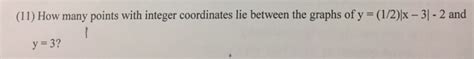 Solved 11 How Many Points With Integer Coordinates Lie