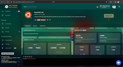 Deploy And Connect With Labs Selfmade Ninja