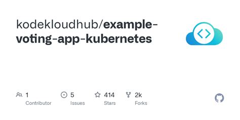 Github Kodekloudhubexample Voting App Kubernetes