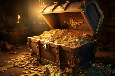 Premium Photo Treasure Chest Filled With Gold Coins